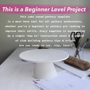 Cake Stand Pottery Template: Slab Building Ceramics (digital Download ...