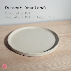 Dinnerware Set Pottery Template Slab Building Tutorial ~ 5pcs Dinner ...