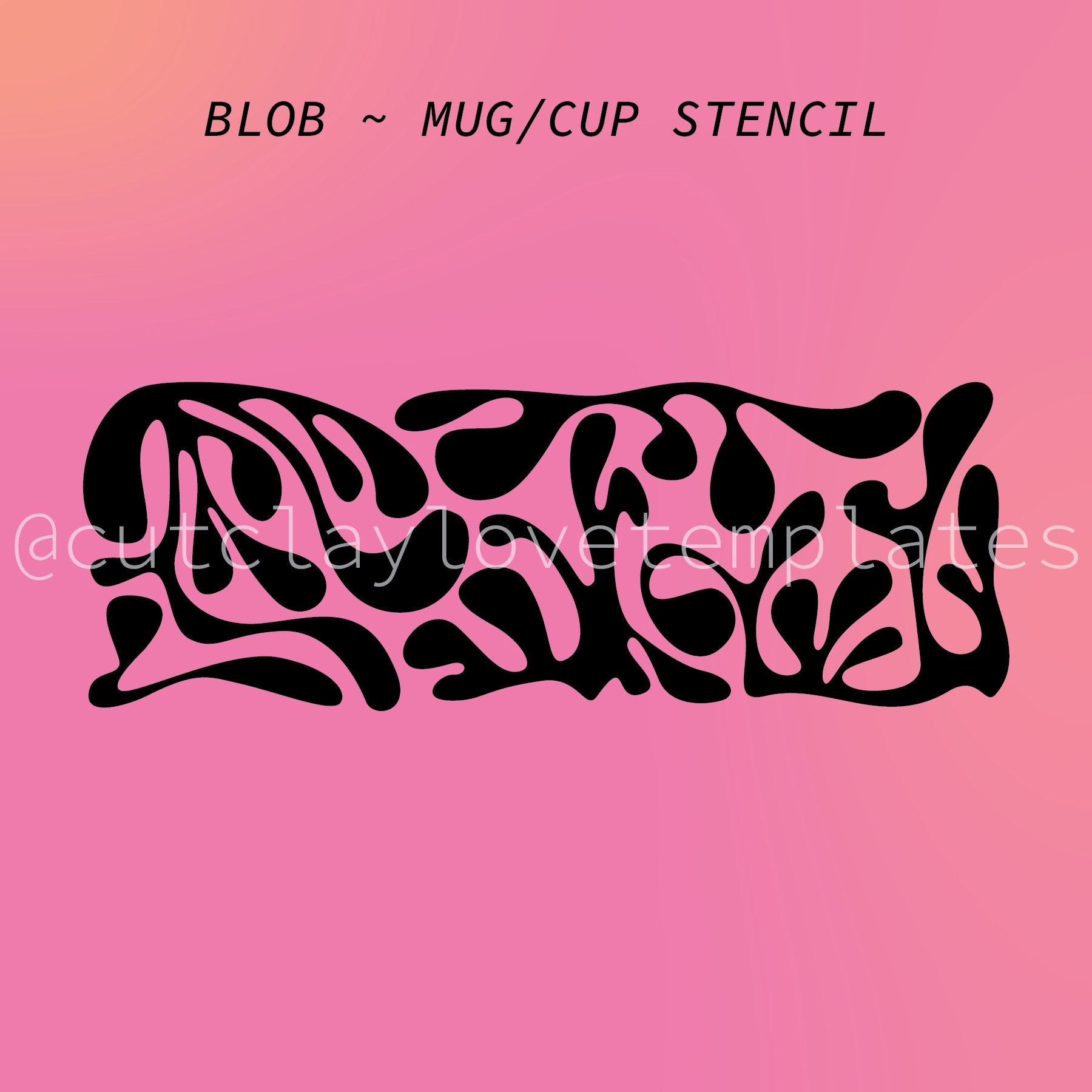 Blob Print Glaze Stencil Sheet: Craft Cutter Pottery Tool (digital ...