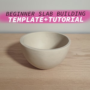 Easy Pottery Bowl Template: Slab Building Ceramics (digital Download ...