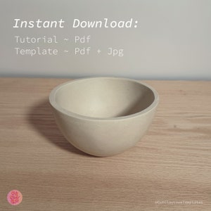 Easy Pottery Bowl Template: Slab Building Ceramics (digital Download ...