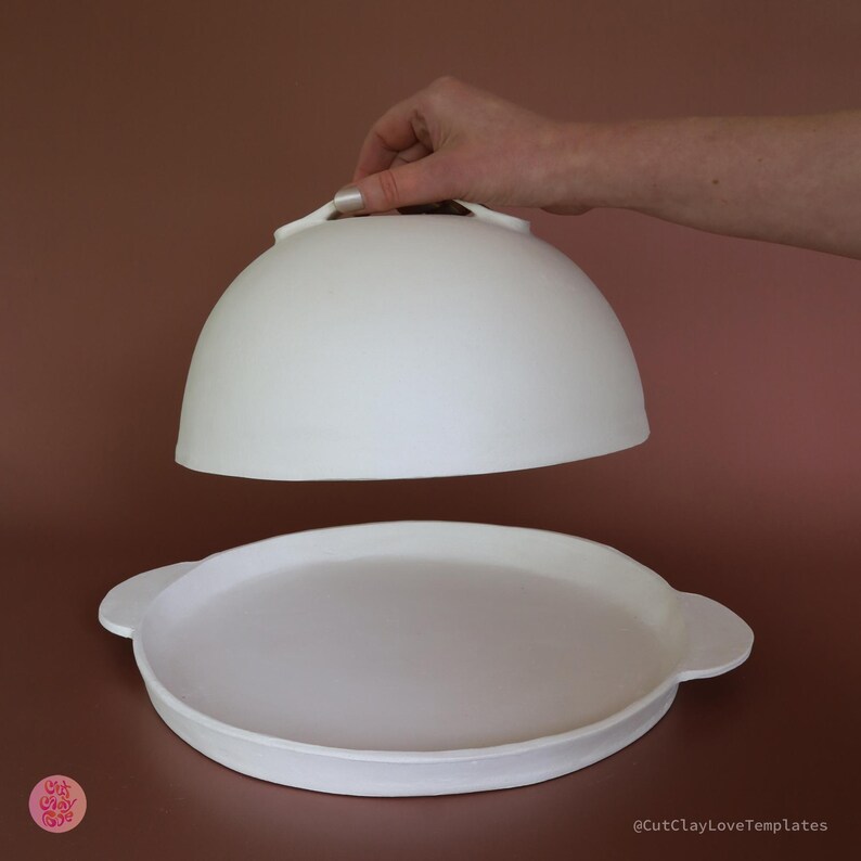 Bread Cloche Pottery Template: DIY Slab Building Guide (digital ...