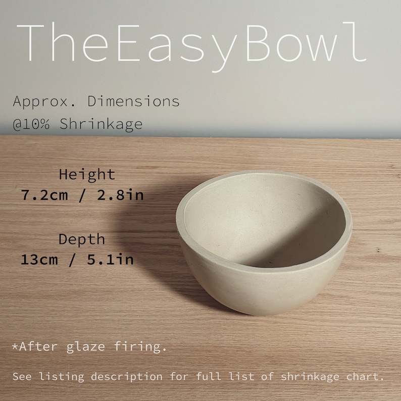 Easy Pottery Bowl Template: Slab Building Ceramics (digital Download ...