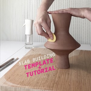 Modern Vase Pottery Template for Slab Building ~ How to Make a Unique ...