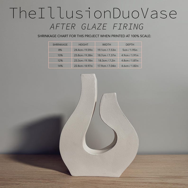 Illusion Vase Pottery Template: DIY Ceramics (digital Download) - Etsy