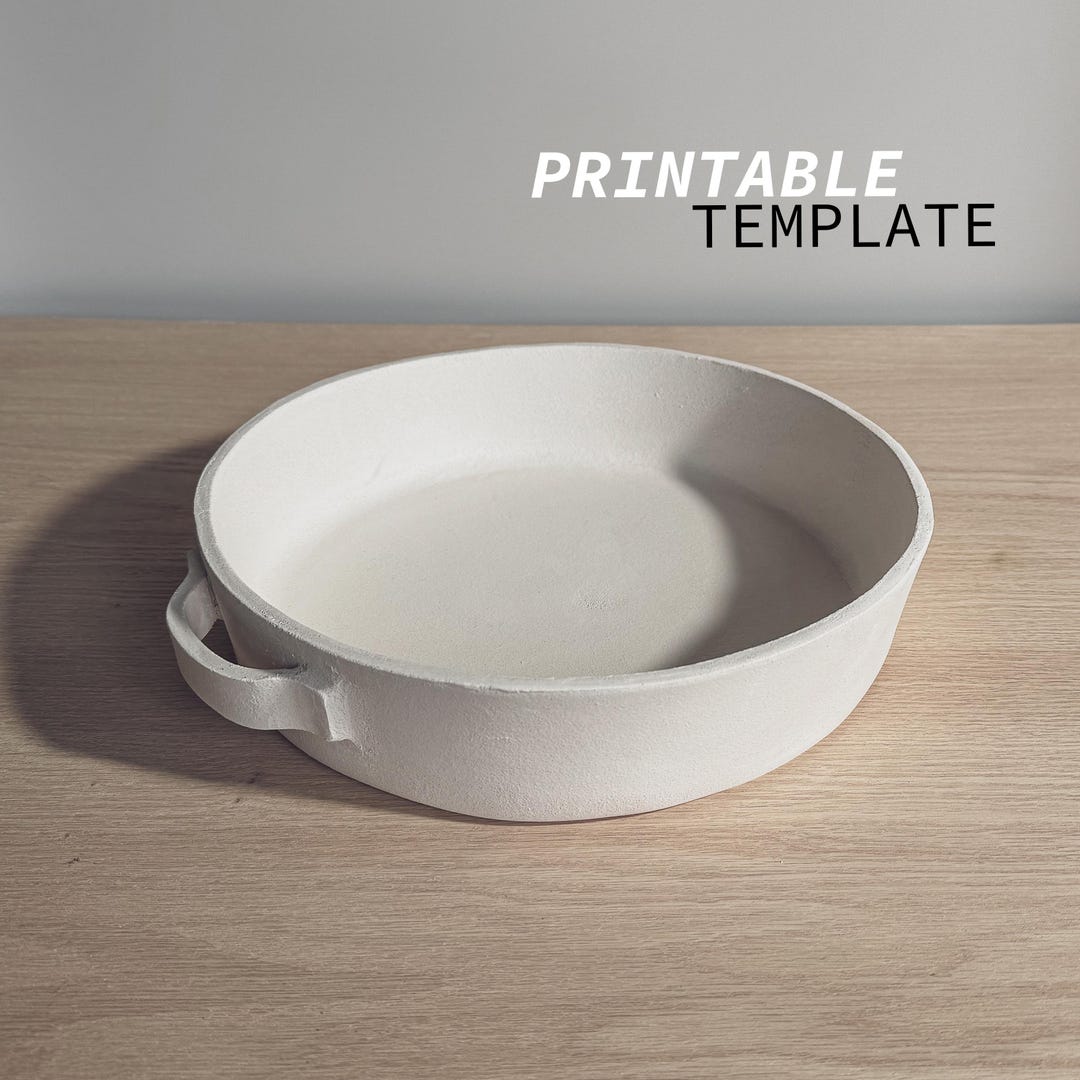 Pie Deep Dish Slab Pottery Template ~ Beginner Ceramics Project Do It ...