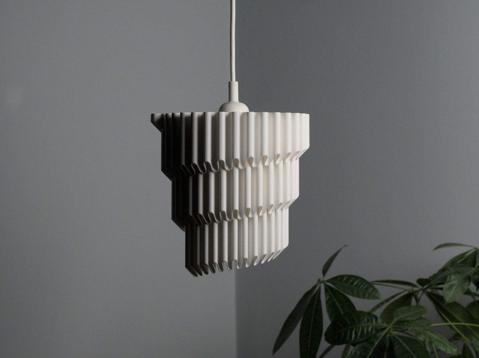 Ripple Lampshade – Modern Pleated Ceiling & Pendant Light Shade Home - Etsy