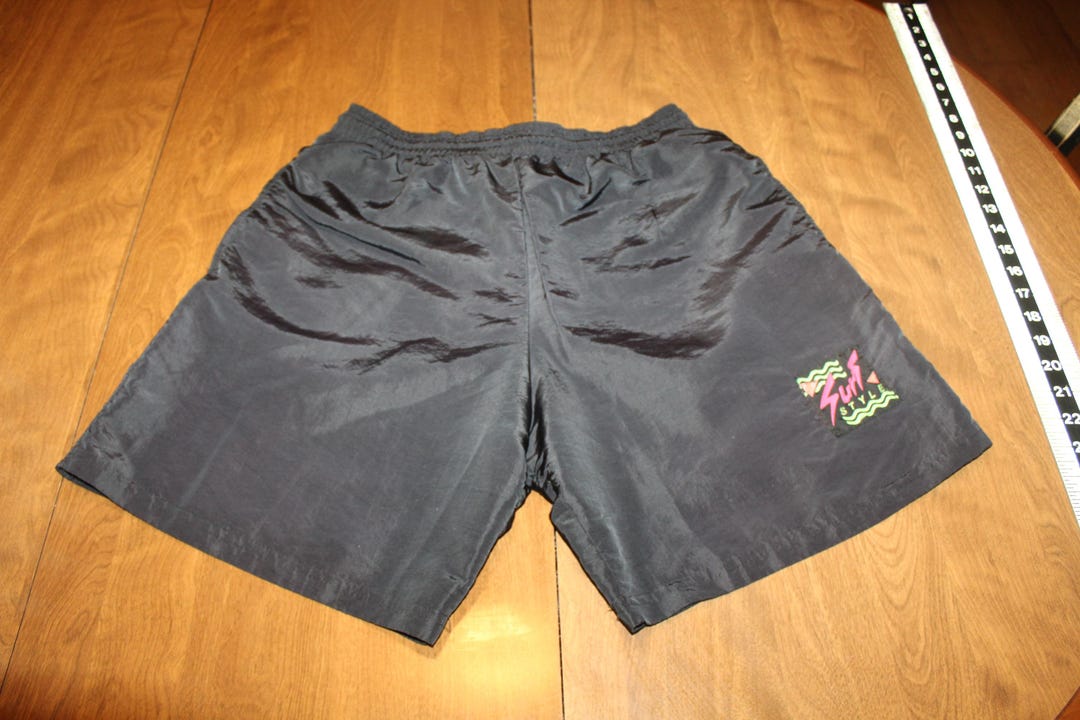 1980's Surf Style Inc. Mens Totally 80s Surf Style Shorts Large USA - Etsy
