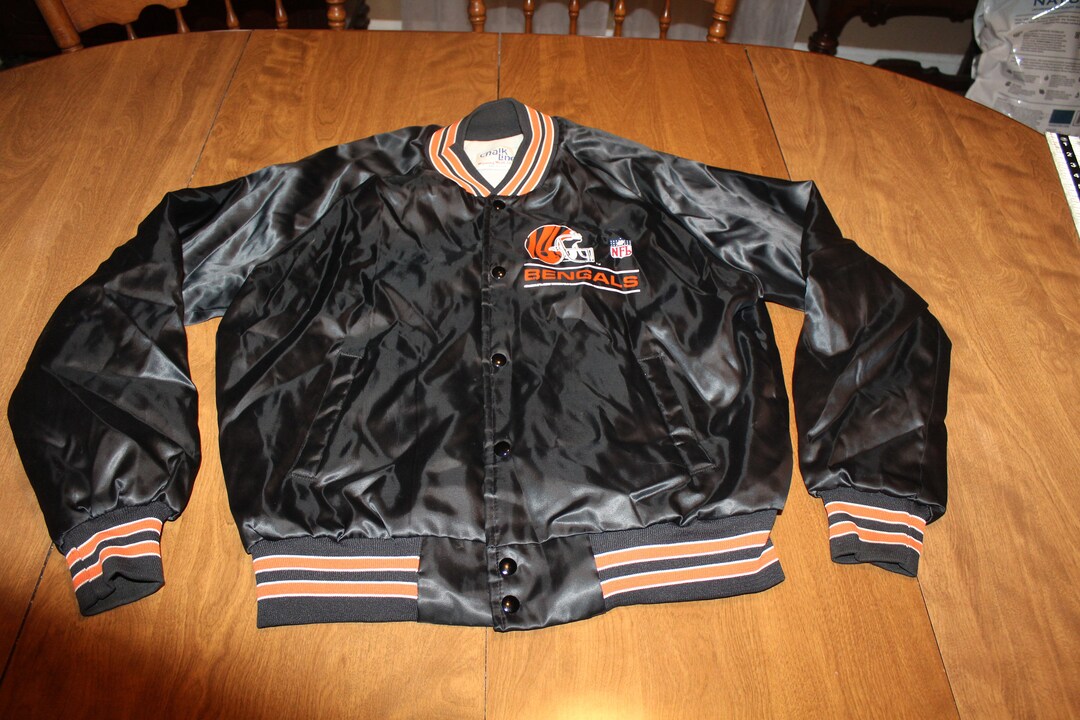 Vintage Chalk Line Satin Jacket Cincinnati Bengals - Large - Etsy