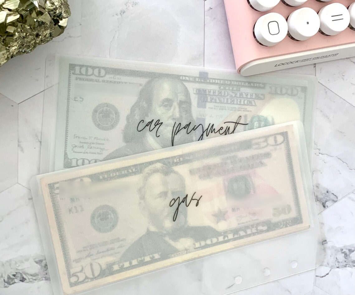 Custom Cash Envelopes - Matte & Cursive - A6 Personal Cash Stuffing ...