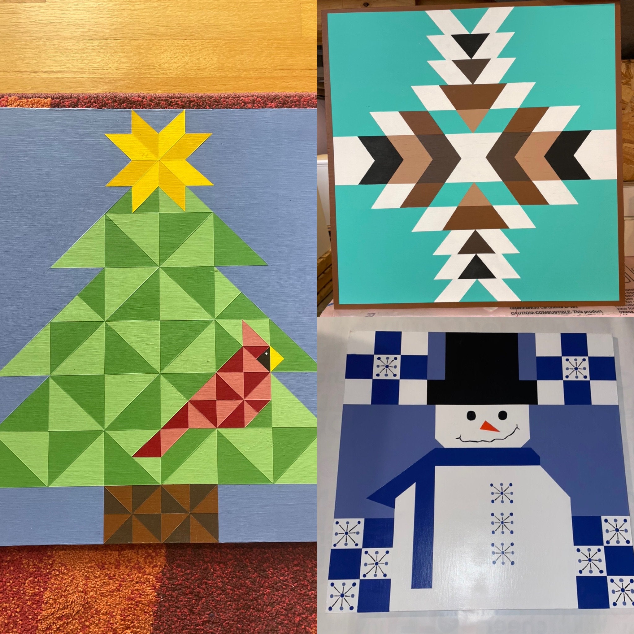 Barn Quilt (2’x2’) - Made to Order: Painted Pattern, Colors ...