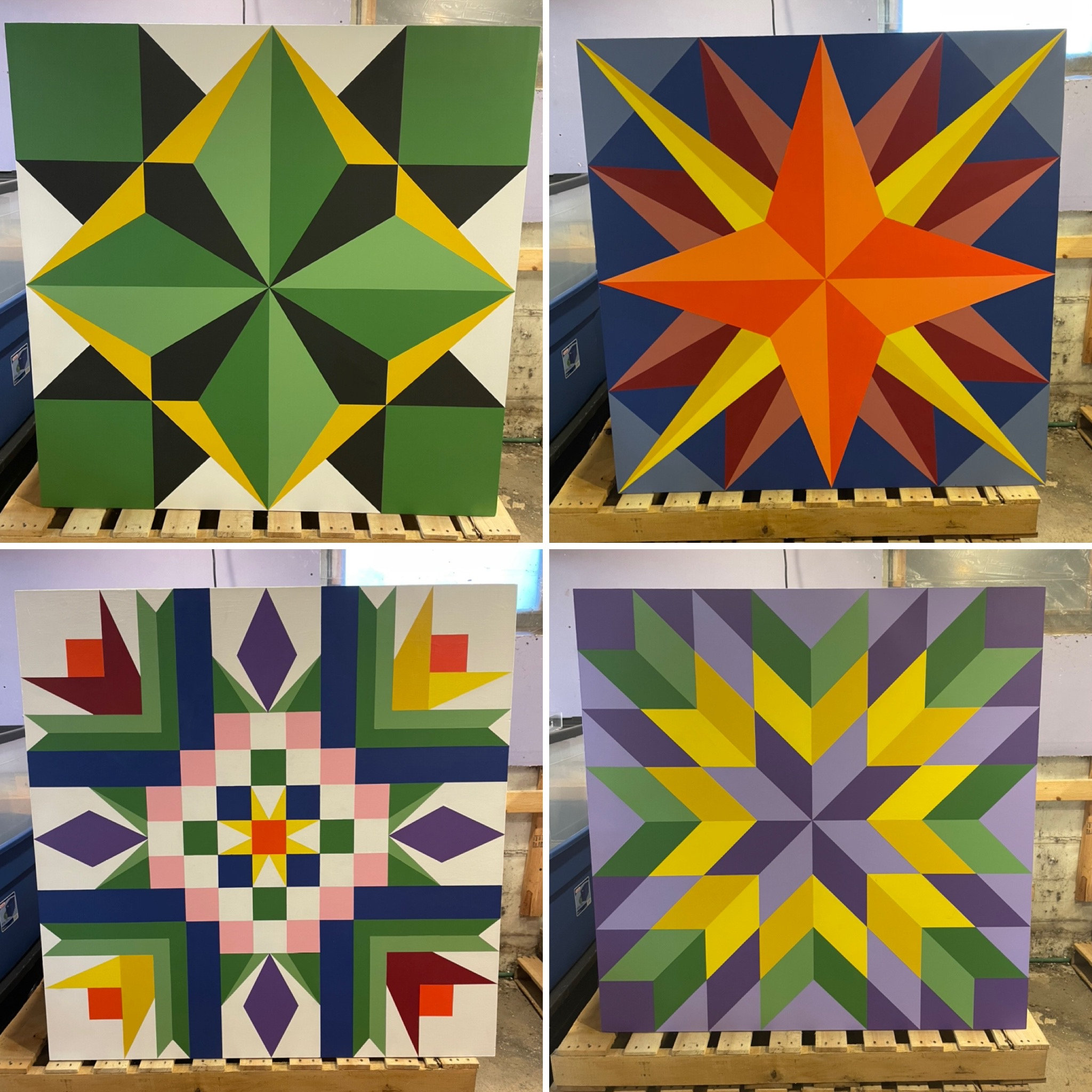 Barn Quilt (2’x2’) - Made to Order: Painted Pattern, Colors ...
