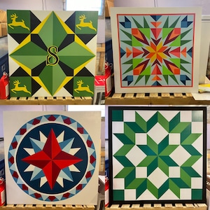 Barn Quilt (2’x2’) - Made to Order: Painted Pattern, Colors ...