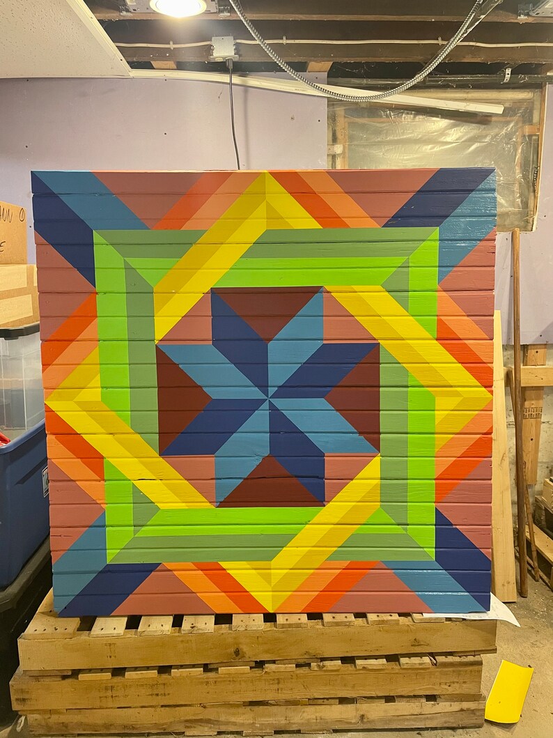 Barn Quilt (2’x2’) - Made to Order: Painted Pattern, Colors ...