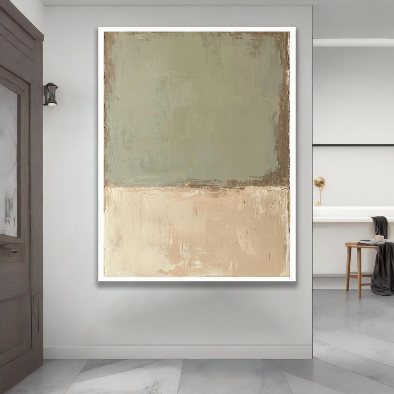 Mark Rothko Canvas Print: Abstract Expressionism, Rustic Framed Wall ...