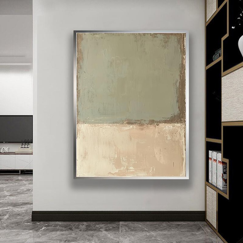 Mark Rothko Canvas Print: Abstract Expressionism, Rustic Framed Wall ...
