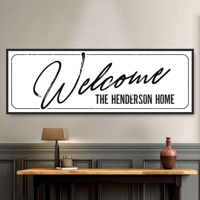 Foyer Welcome Sign - Etsy