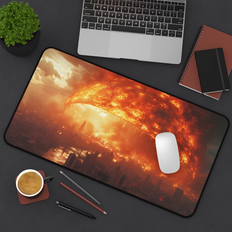 City Destruction Dome Desk Mat - Etsy