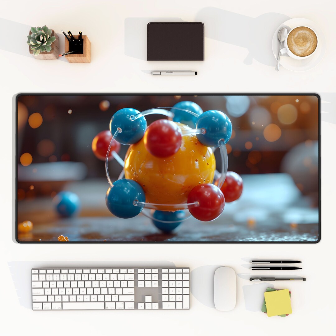 3D Chemistry Molecule Desk Mat - Etsy