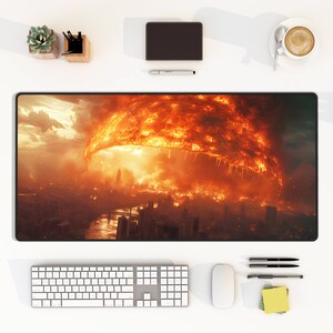City Destruction Dome Desk Mat - Etsy