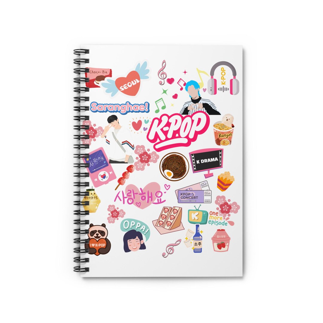 Kpop Notebook Cute Korean Food Journal Booktrendy Music Fan Planner ...