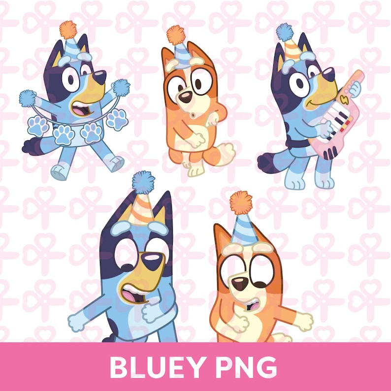 Blue Dog Cartoon PNG - Etsy