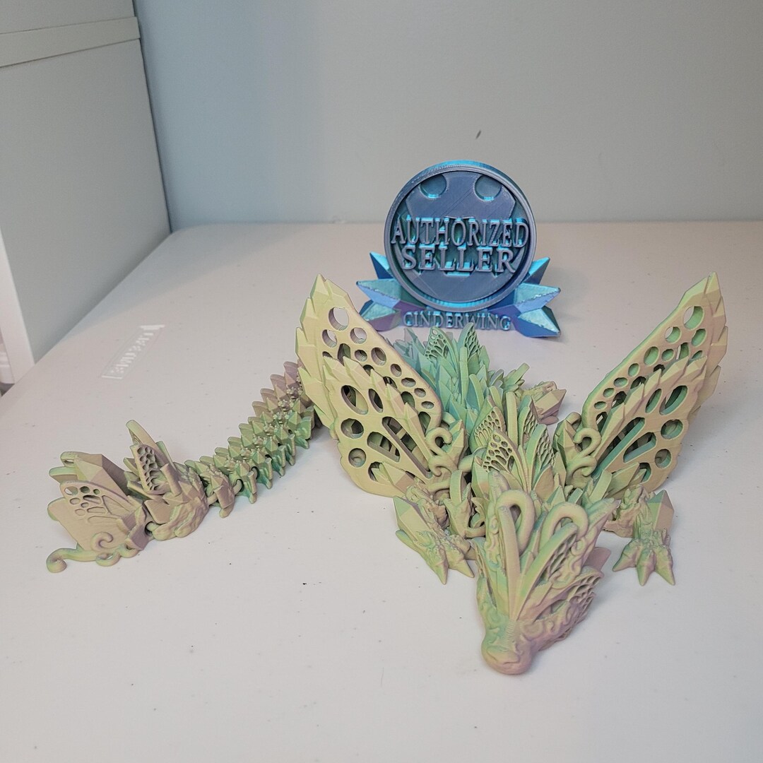 Fae Wolf Dragon With Wings - Etsy