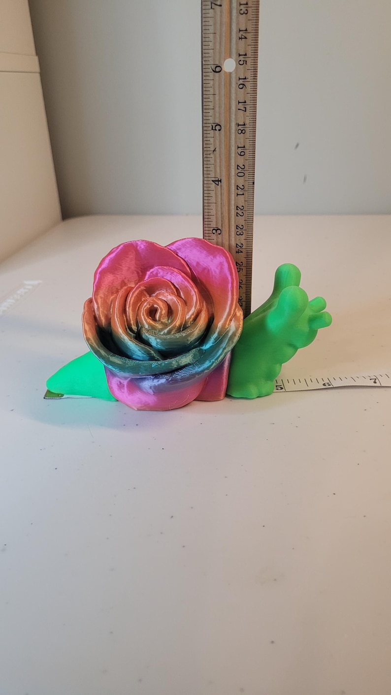3D Printed Rose Snail - Etsy