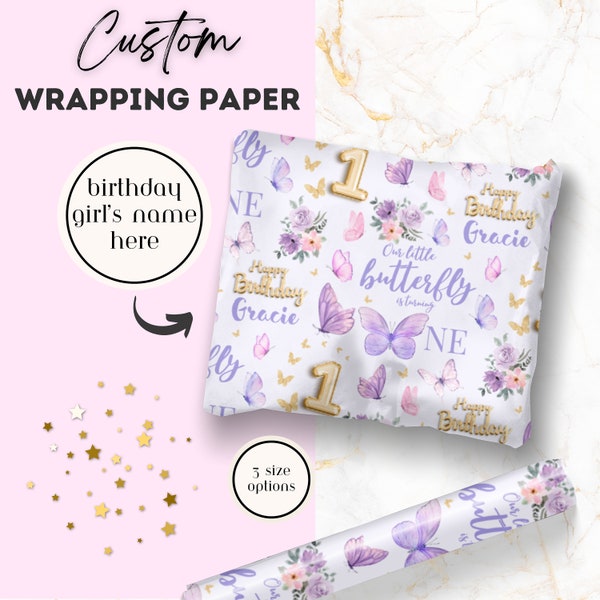 Girly Birthday Wrapping Paper - Etsy