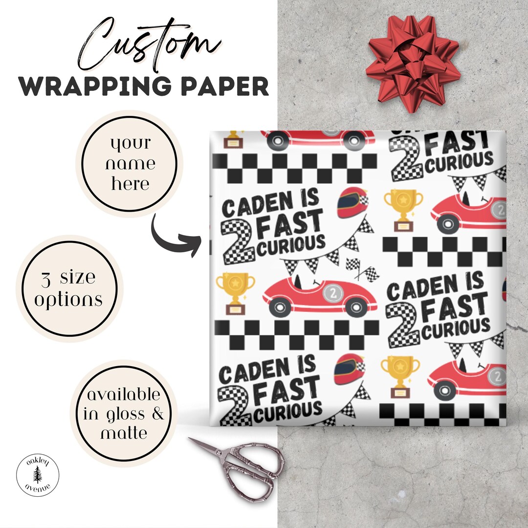 Two Fast Two Curious 2nd Birthday Party Race Car Themed Custom Gift ...