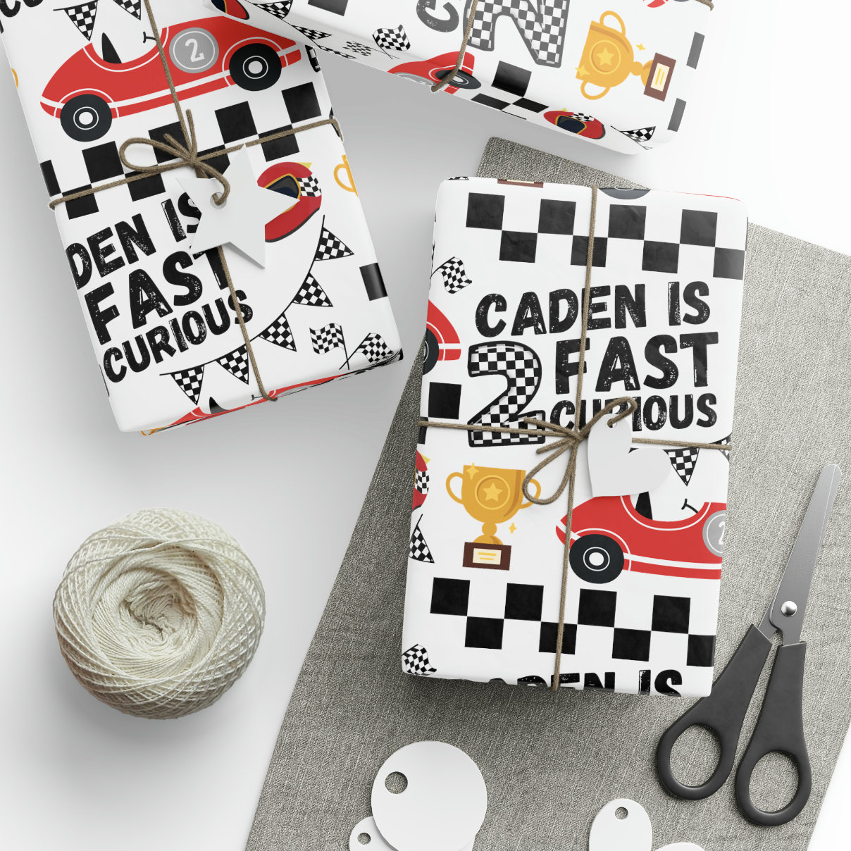 Two Fast Two Curious 2nd Birthday Party Race Car Themed Custom Gift ...