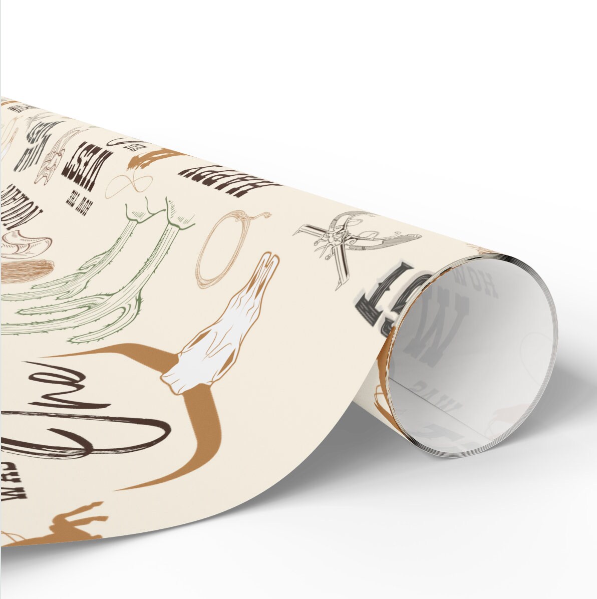 How the West Was One Western Rodeo Themed Birthday Custom Gift Wrap ...