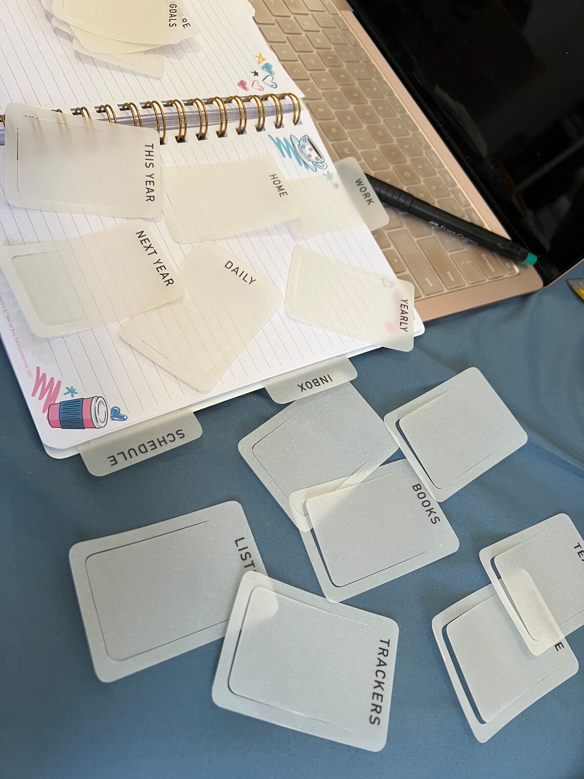 Minimalist Planner Tabs / Floating Page Marker /A5 A6 B6 / Page Marker ...