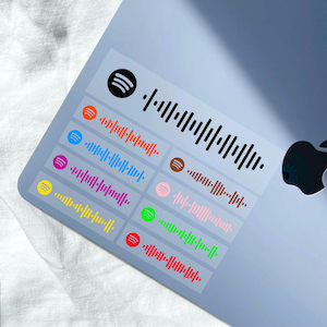 Custom Spotify Song Code Sticker, Laptop Stickers,personalized ...