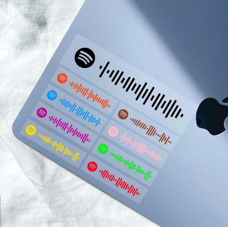 Custom Spotify Song Code Sticker, Laptop Stickers,personalized ...