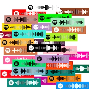 Custom Spotify Song Code Sticker, Laptop Stickers,personalized ...