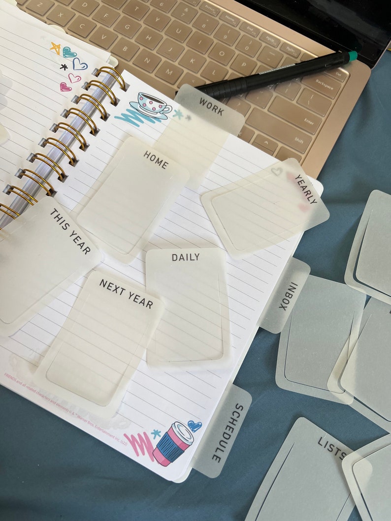 Minimalist Planner Tabs / Floating Page Marker /A5 A6 B6 / Page Marker ...