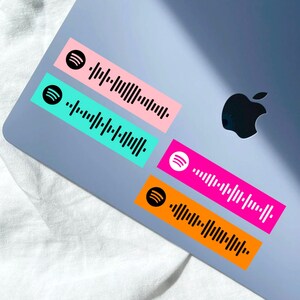 Custom Spotify Song Code Sticker, Laptop Stickers,personalized ...