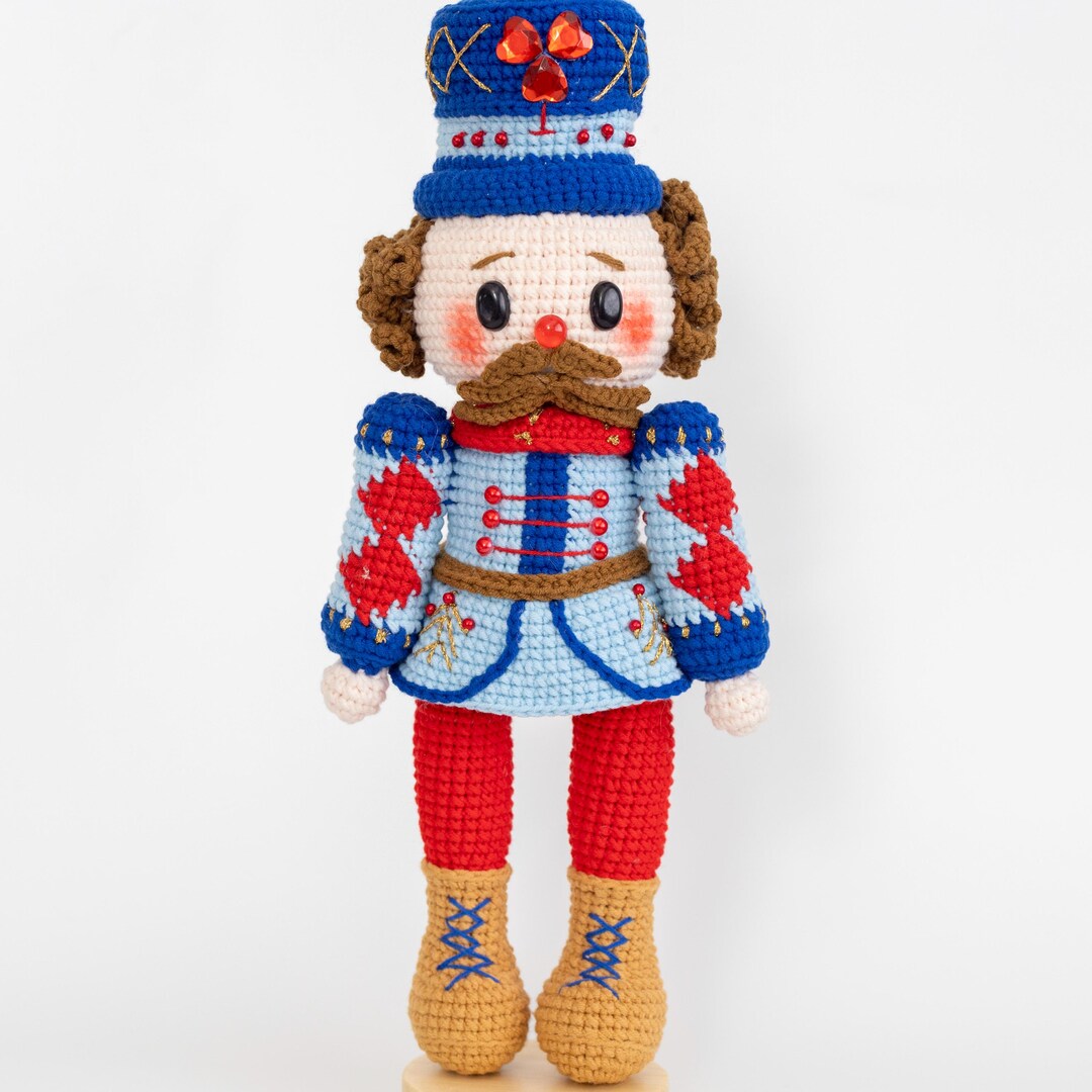 Crochet Nutcracker Doll, Handmade Nutcracker Doll, Nutcracker Doll ...
