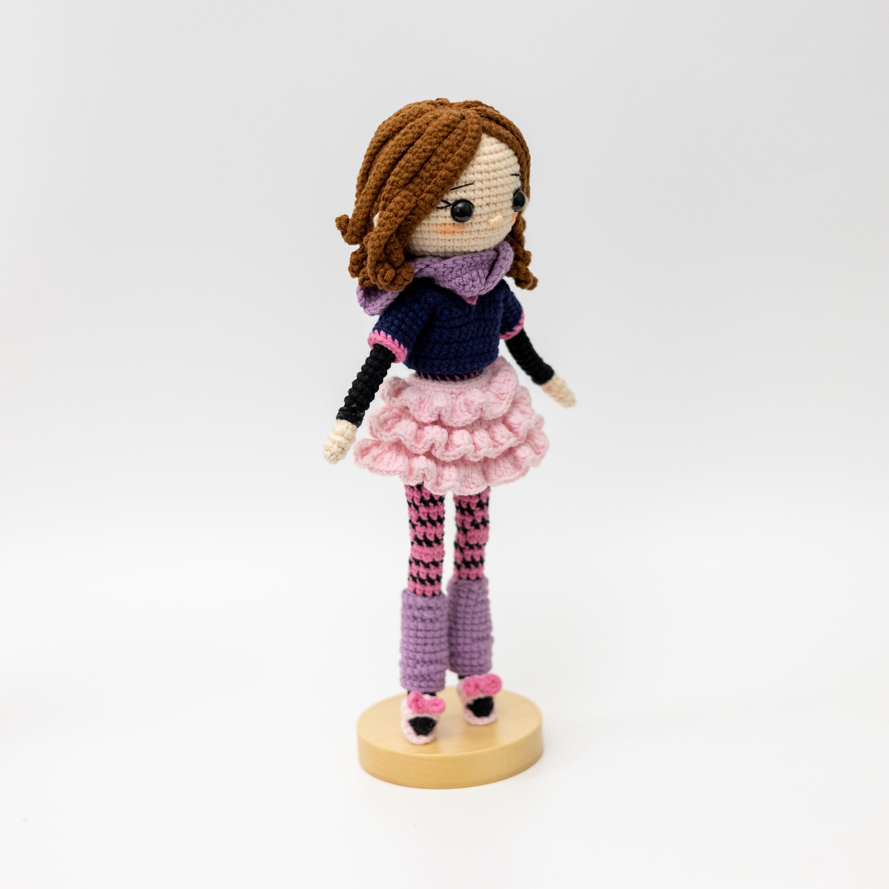 Crochet Nana and Hachi Doll, Handmade Nana and Hachi Doll, Amigurumi ...