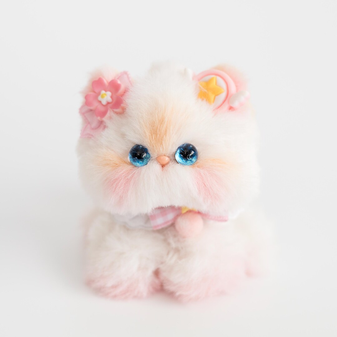 Handmade Pipe Cleaner Cat - Handmade Cat Plush – Fluffy Cat Plushie ...
