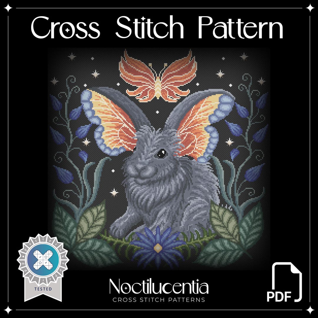 Fairy Rabbit - Bunny Fae Fairycore Animal Enchanted Flowers Butterfly ...