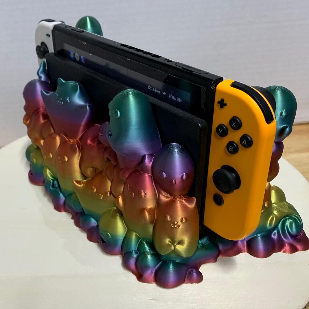 Gaming Console Holder Stand Classic and OLED Ghost Console Dock ...