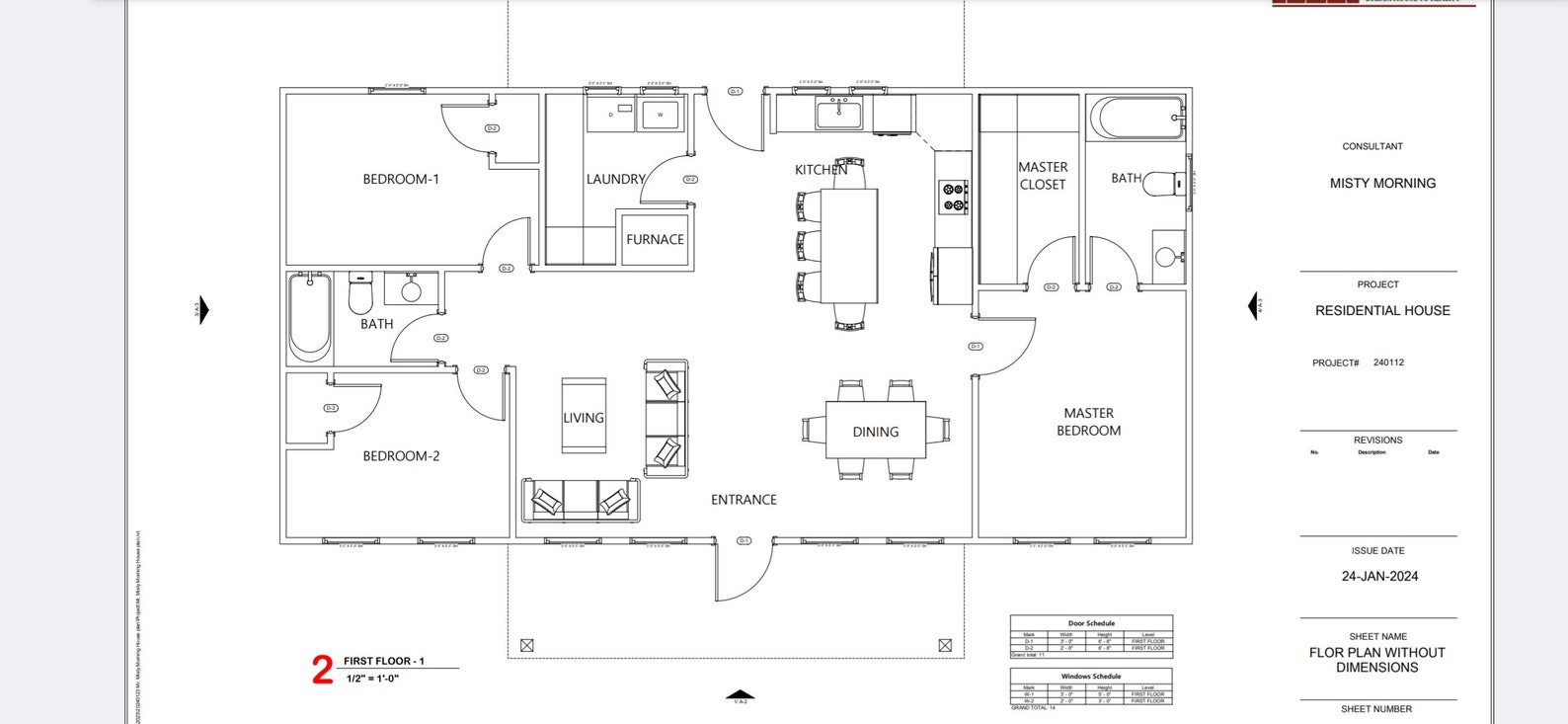 1150 Sqft House Plan - Etsy
