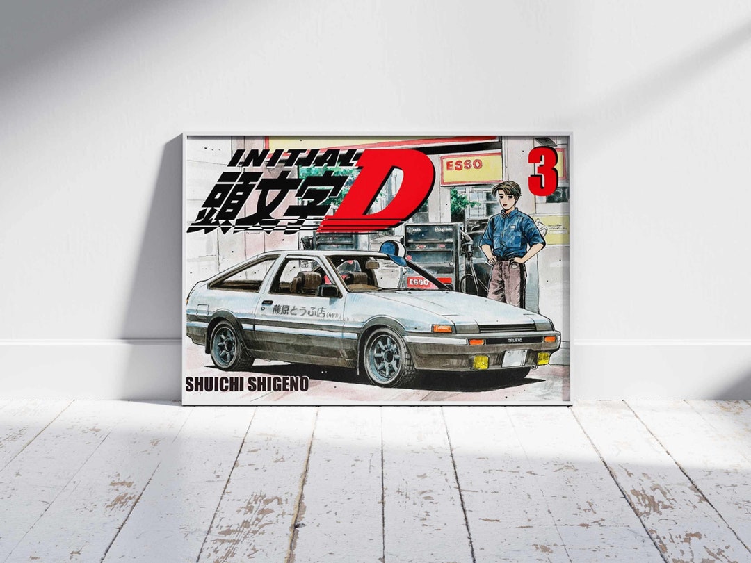 Initial D Anime Poster 24x18 - Etsy