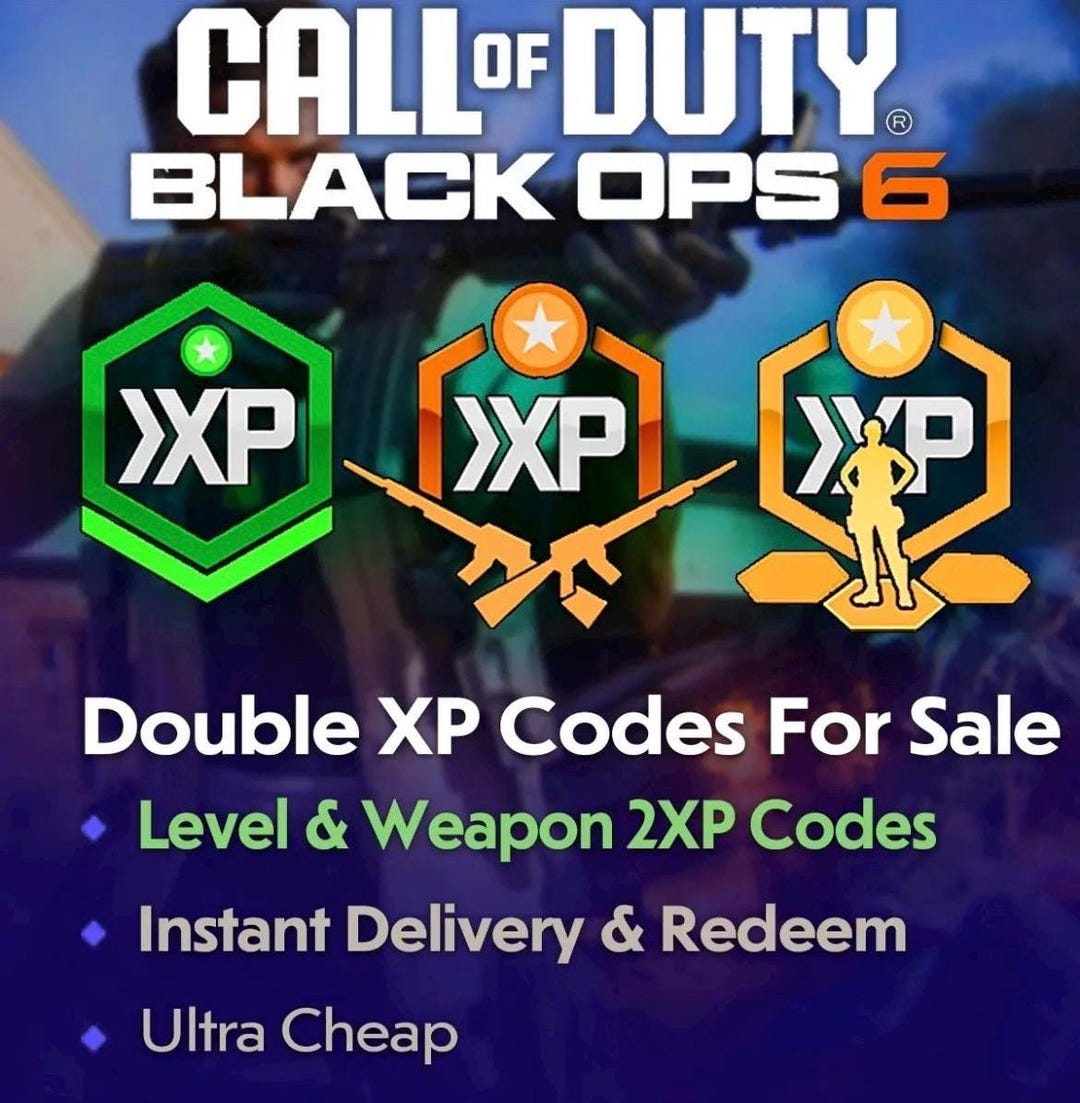 Call of Duty Black Ops 6 Double XP 4 Hours Weapon & Rank XP BO6 4 Hours ...