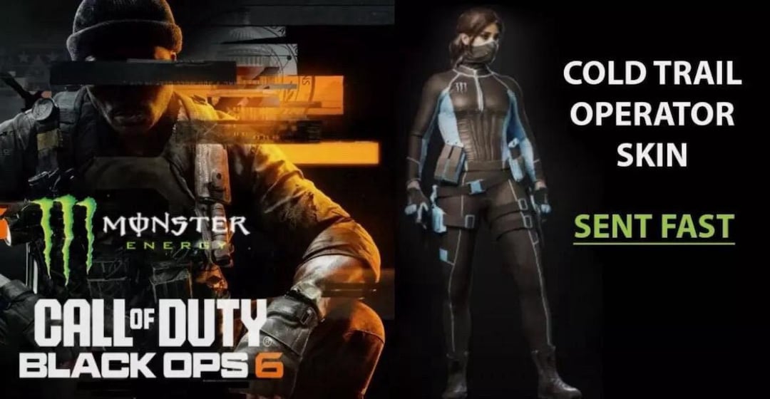 Call of Duty Black Ops 6 Monster Energy Cold Trail Operator Skin Code ...