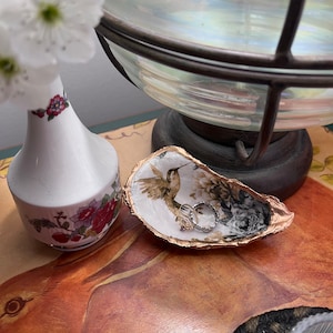 Oyster Shell Dish Humming Bird - Etsy