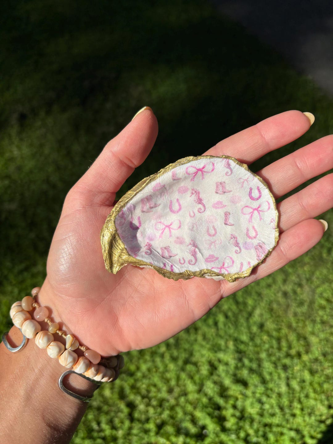 Coastal Cowgirl Oyster Shell Bachelorette Baby Shower Gift - Etsy