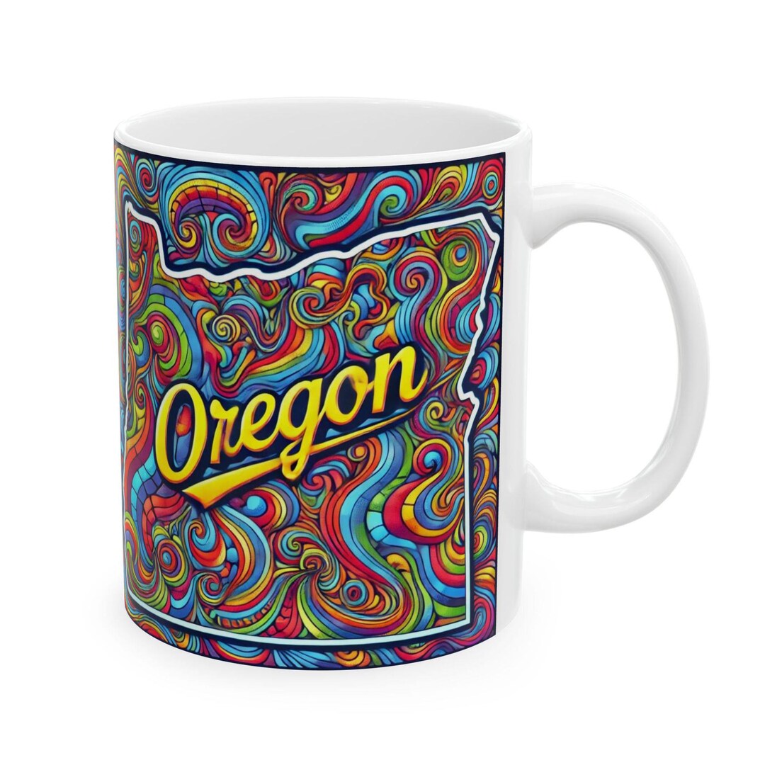 Oregon Mug Oregon Coffee Mug Design Oregon Souvenir Mug Oregon Gift ...